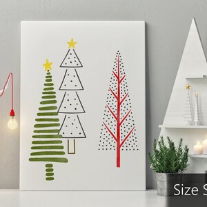 STENCILS for Nordic DIY Decor | Set of 3 Scandi Tree Stencils TREE01 - Etsy