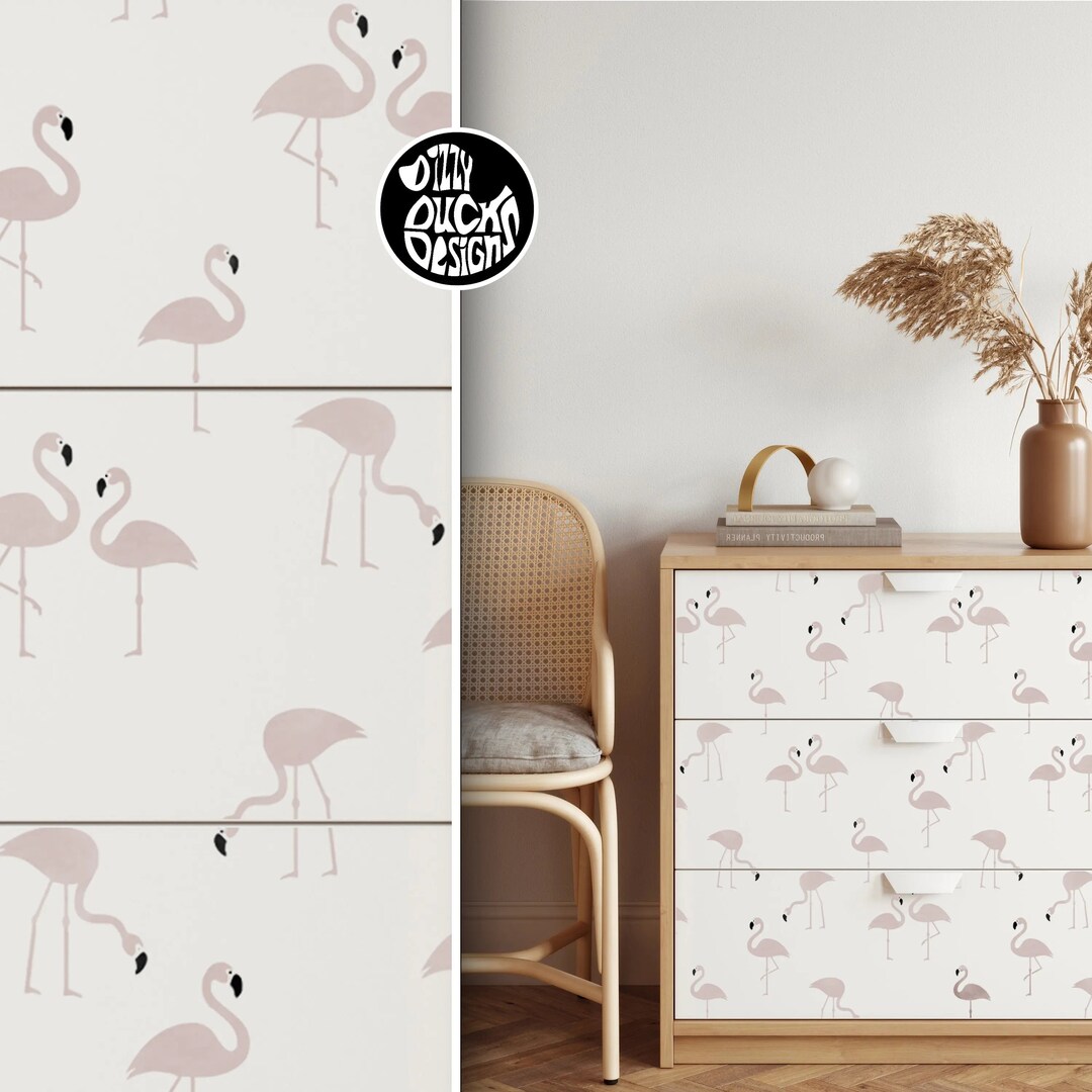 FLAMINGO FLOCK Furniture Stencil - Etsy