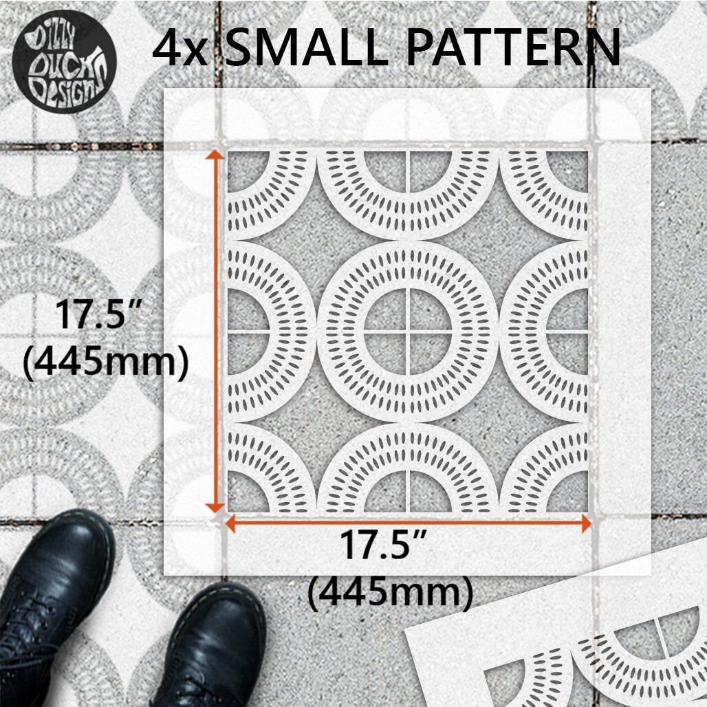 Patio Slab Stencil 60x60 and 45x45 Cm Square Concrete Garden - Etsy