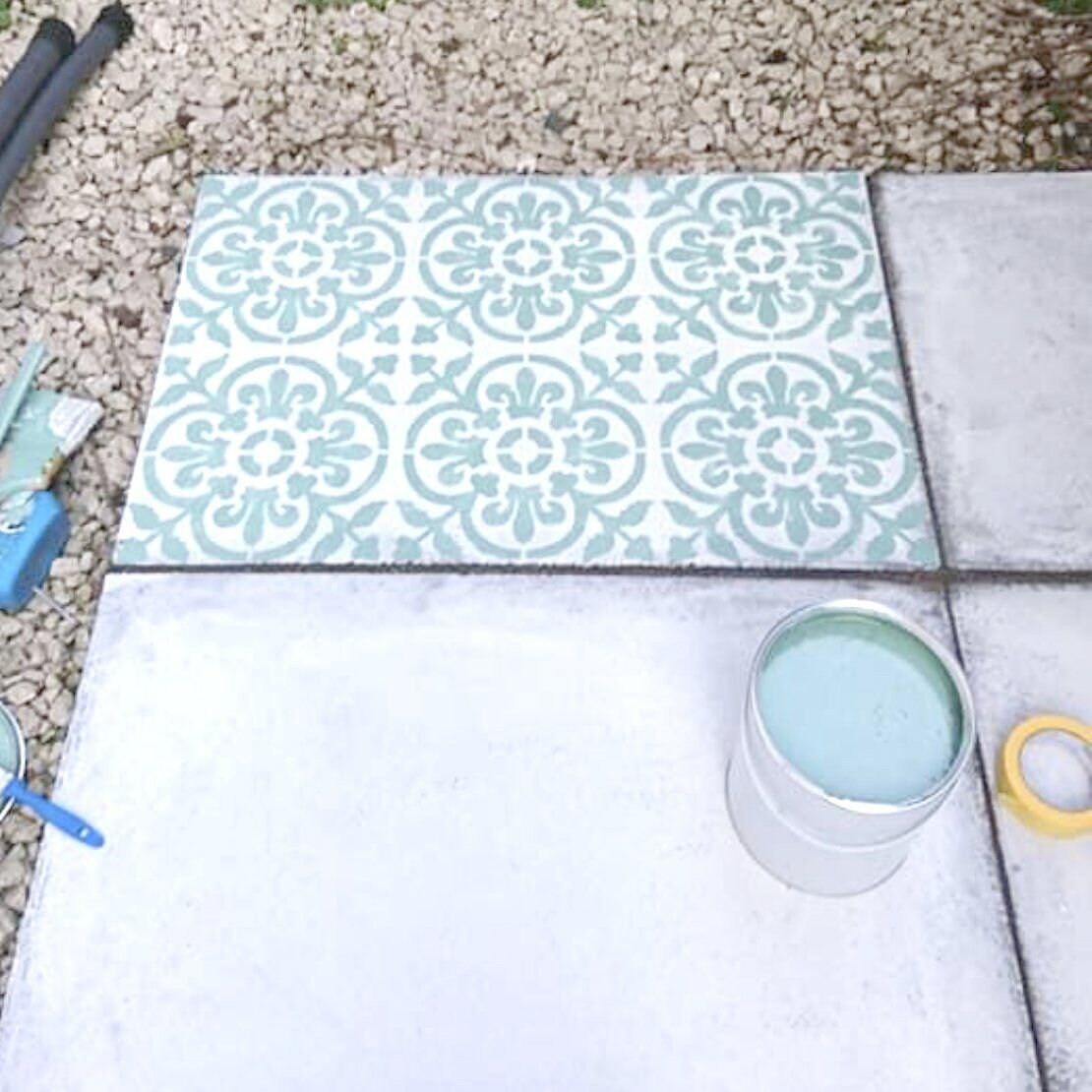 Patio Slab Stencils for Large 900x600 Rectangle Concrete - Etsy