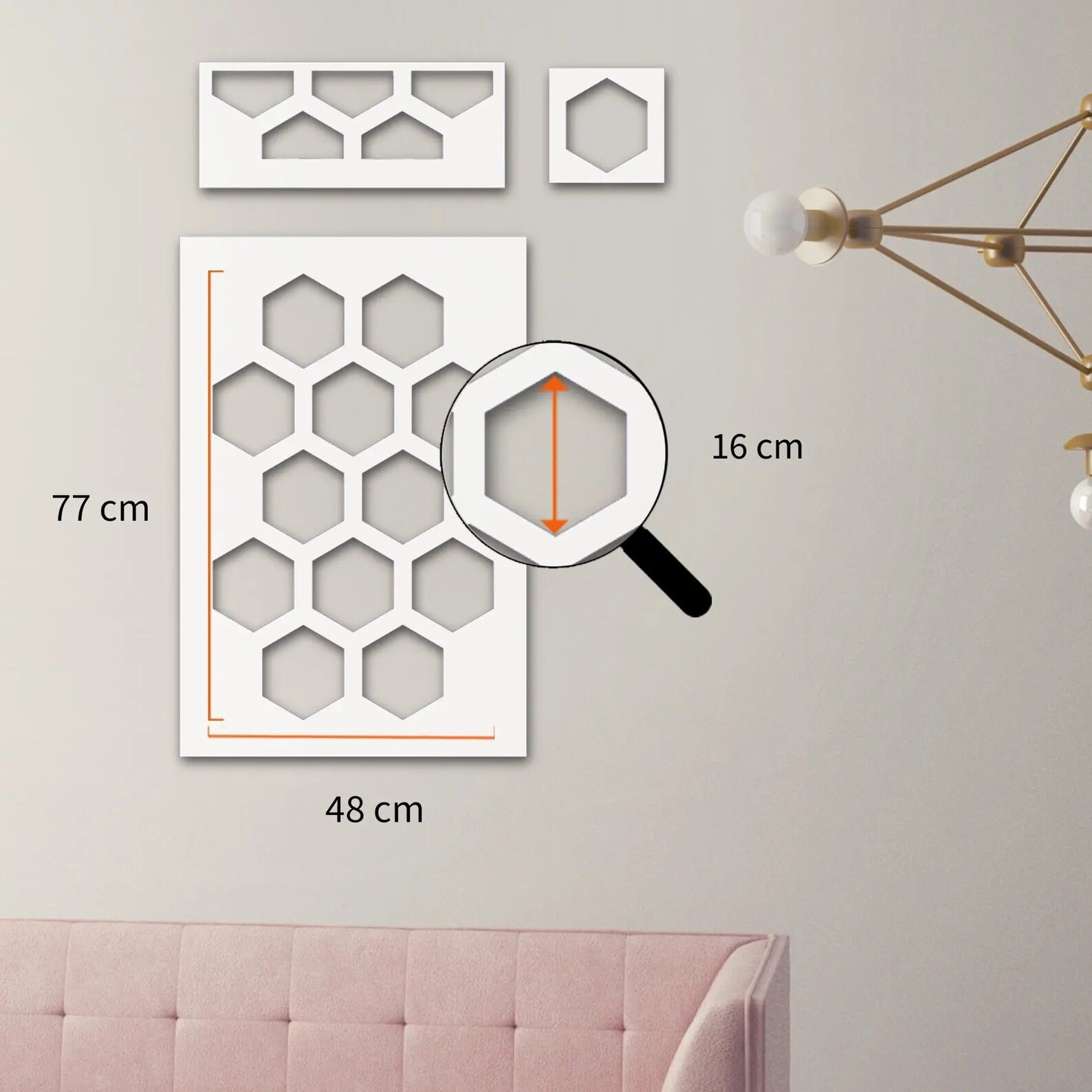 WALL STENCIL Hexagon Wall Stencil for Painting Stencil for - Etsy