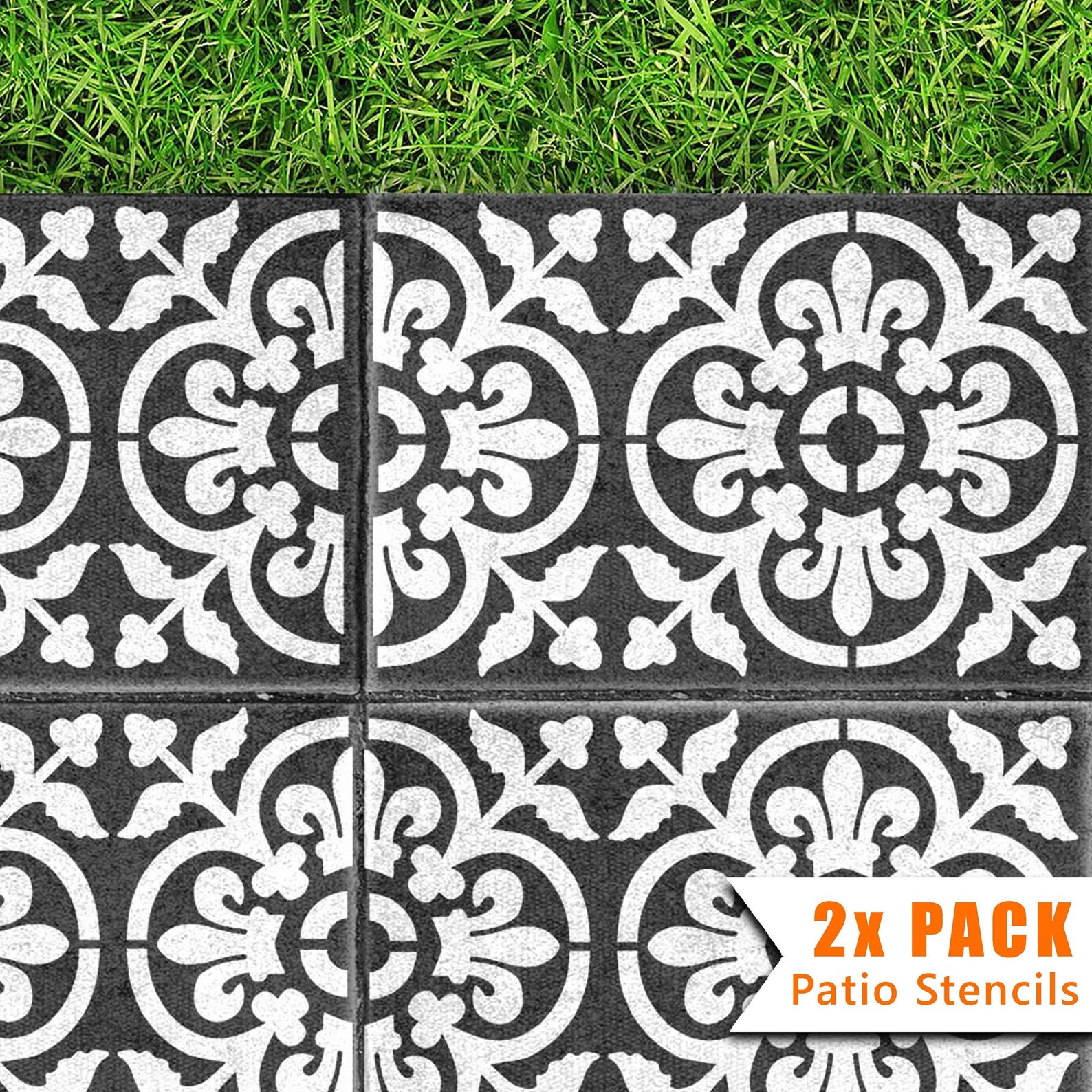 Patio Slab Stencils for Large 900x600 Rectangle Concrete - Etsy
