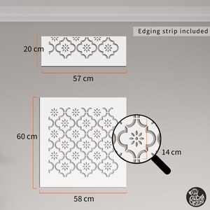WALL STENCIL for Painting - Jannah Flower Moroccan Boho Reusable Floor ...