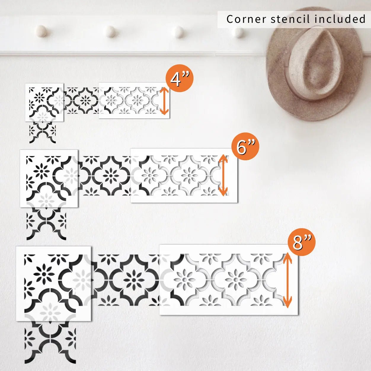 Border Stencil for Painting Walls and Furniture Reusable - Etsy