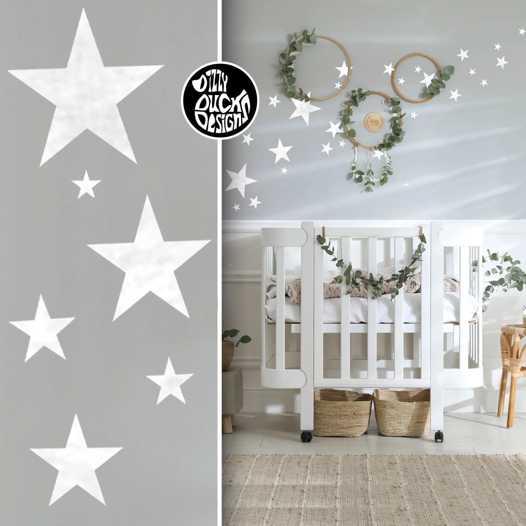 SET OF SIX 5 Point Star Stencils - Etsy
