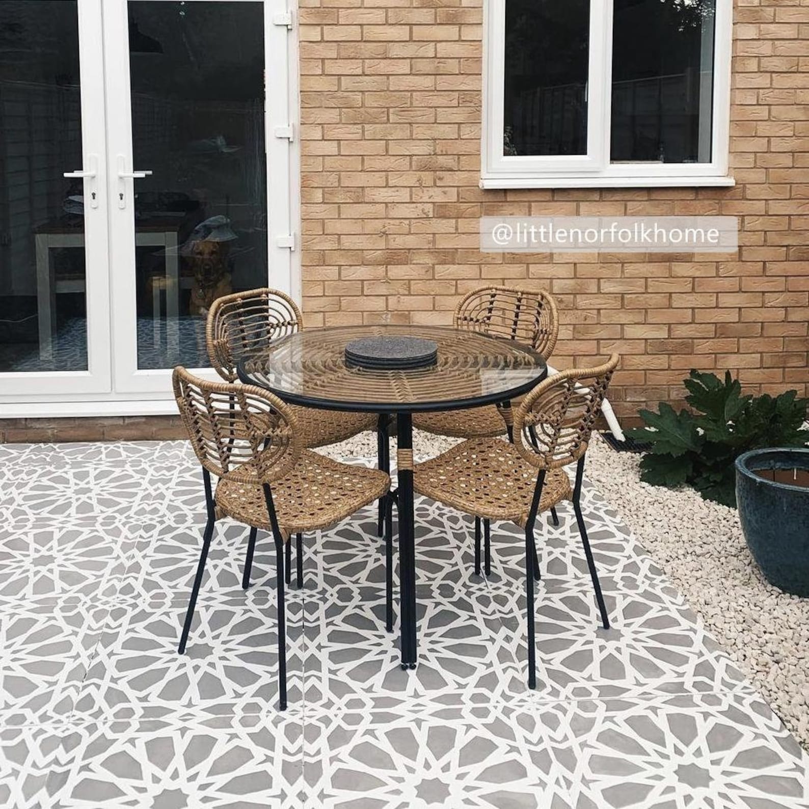 Patio Slab Stencil - 60x60 and 45x45 Cm Square Concrete Garden Paver ...