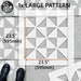 Patio Slab Stencil - 60x60 and 45x45 Cm Square Concrete Garden Paver ...