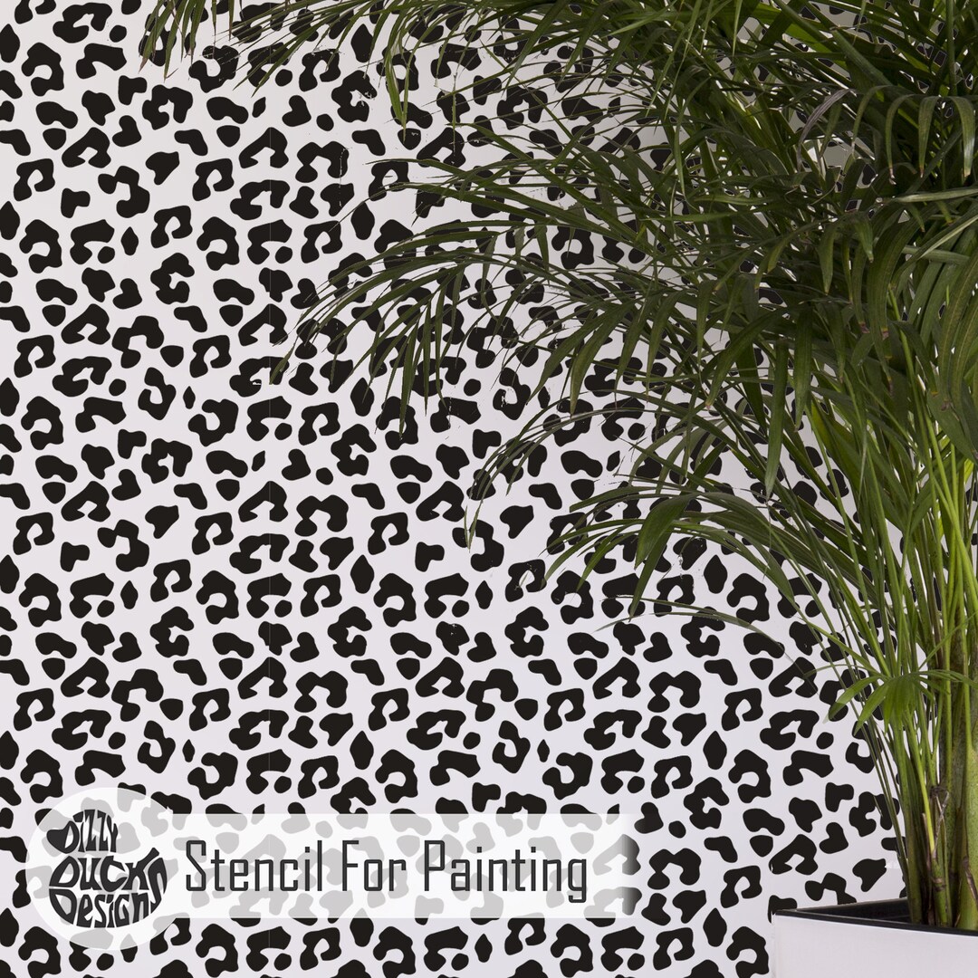 WALL STENCIL Leopard Print Stencil for Painting Nursery Wall - Etsy