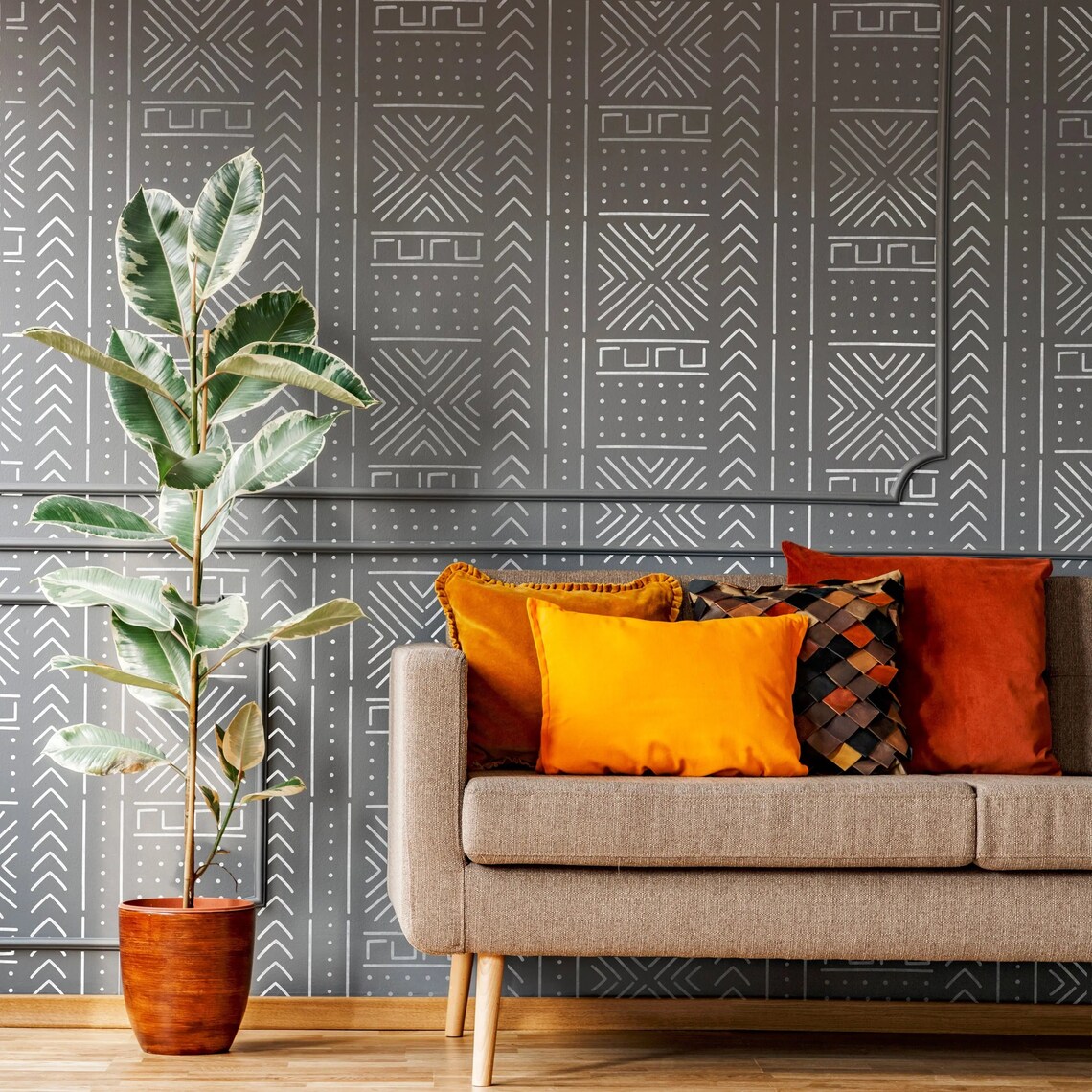 Dizzy Duck African Large Wall Stencil for Painting Mahina | Etsy UK