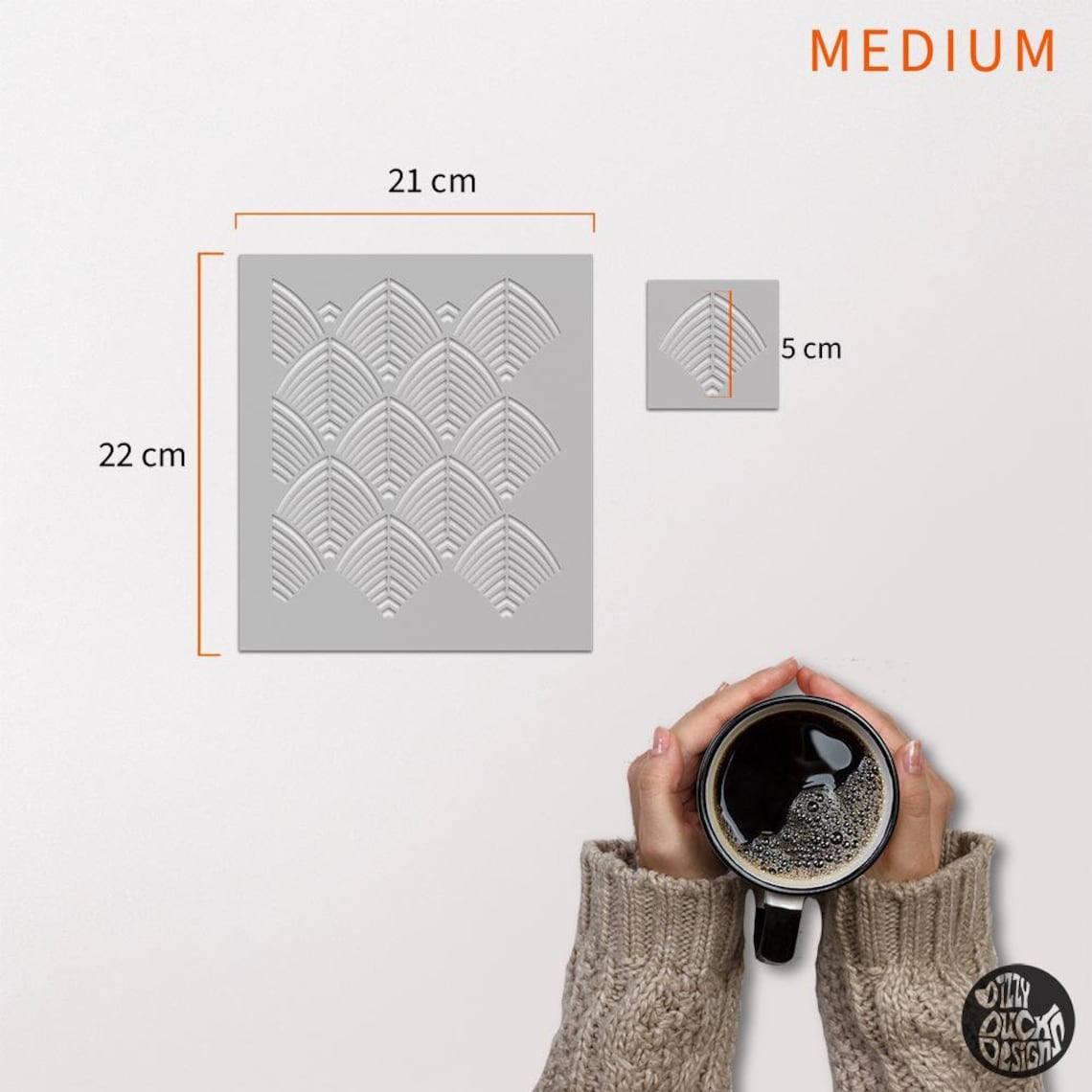 FURNITURE STENCIL Reusable 1920s Fan Stencil for Painting CHAPLIN Art ...