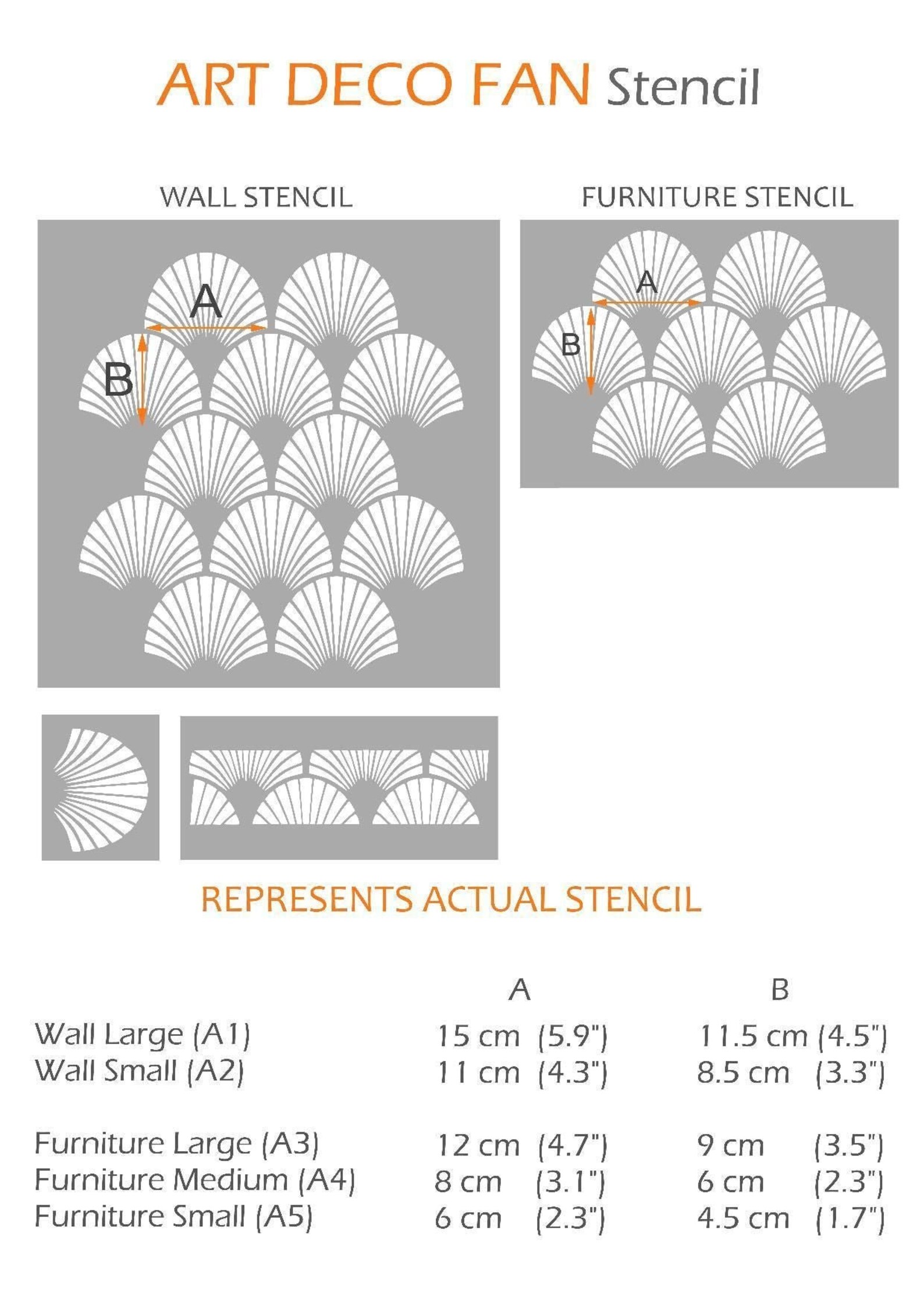ART DECO FAN Stencil - Etsy