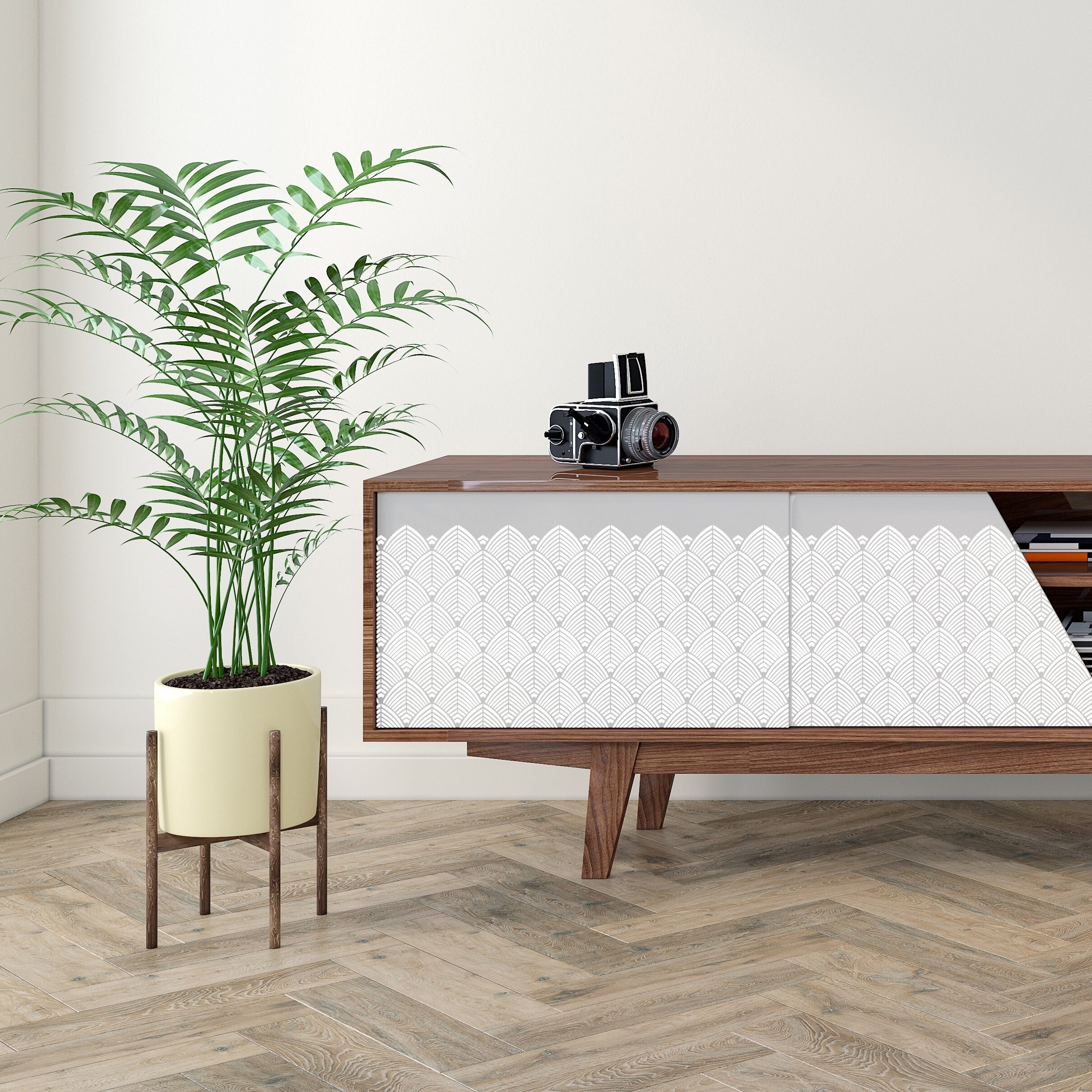 FURNITURE STENCIL Reusable 1920s Fan Stencil for Painting CHAPLIN Art ...