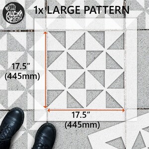 Patio Slab Stencil - 60x60 and 45x45 Cm Square Concrete Garden Paver ...