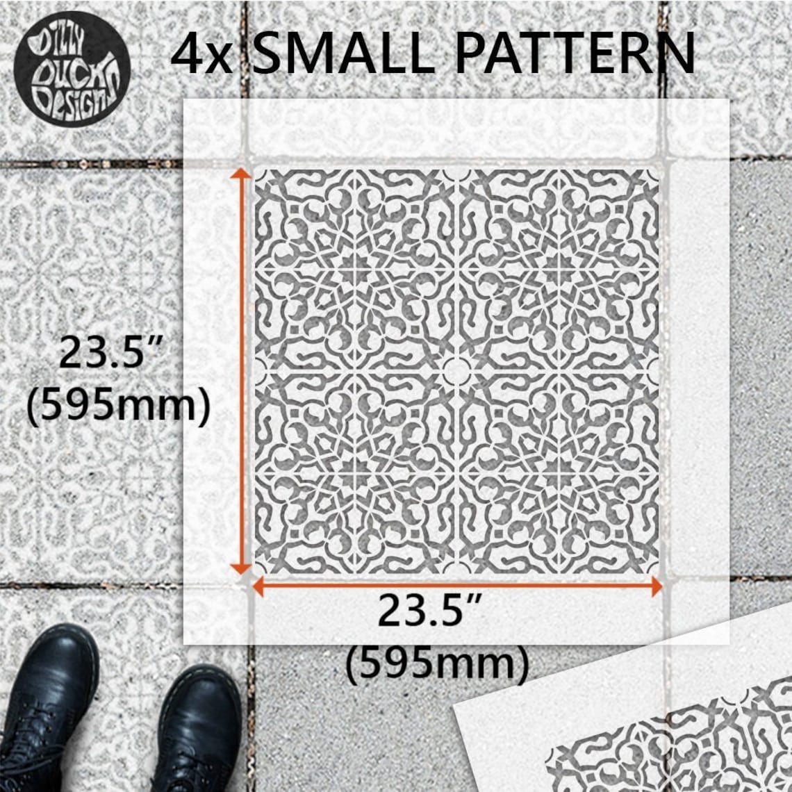 Patio Slab Stencil 60x60 and 45x45 Cm Square Concrete Garden - Etsy