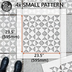 Patio Slab Stencil - 60x60 and 45x45 Cm Square Concrete Garden Paver ...
