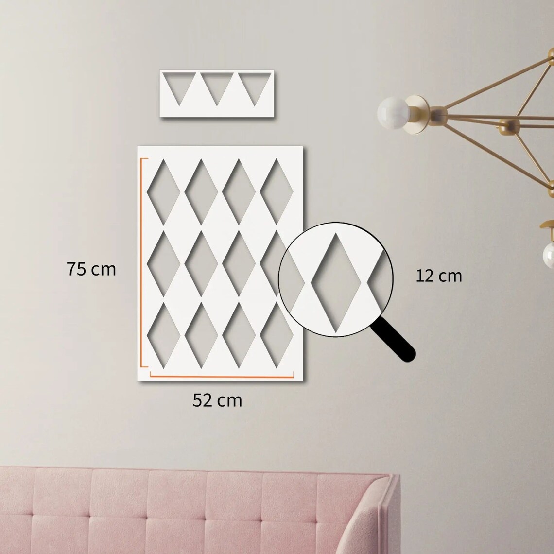 Dizzy Duck Harlequin Wall Stencil for Painting Geometric - Etsy