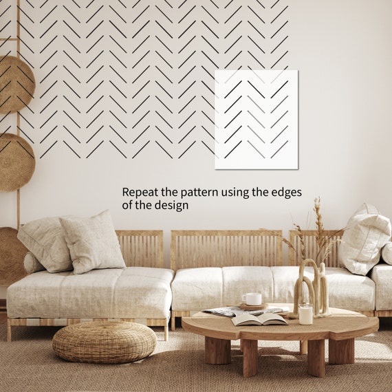 Plantillas De Pared Modernas Para Pintar Plantillas Con Diseños