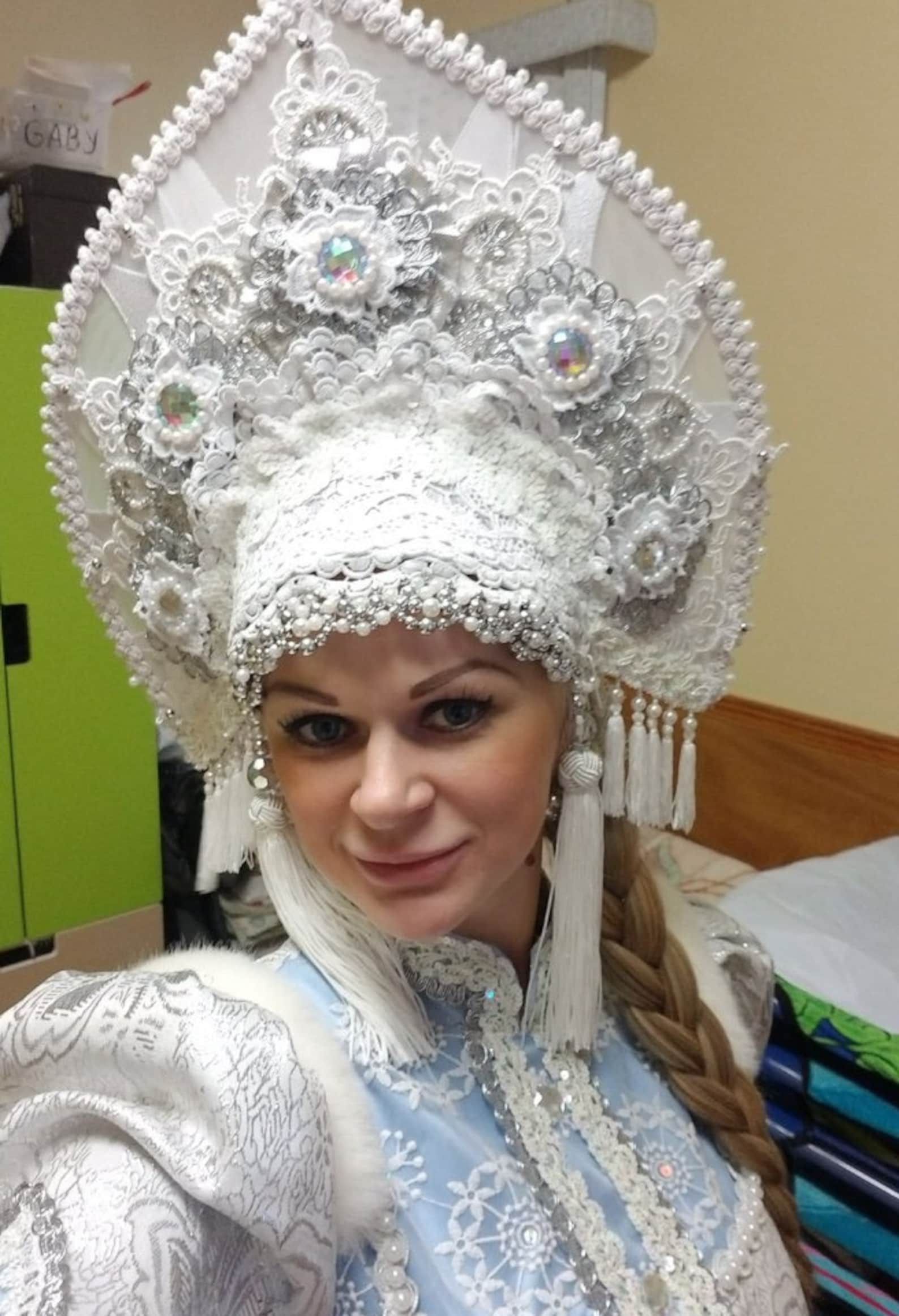 Kokoshnik Snegurochka MADE TO ORDER - Etsy