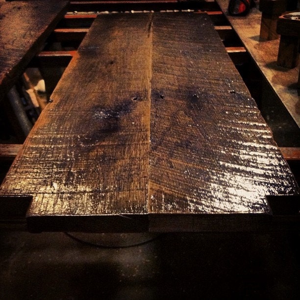 Reclaimed Wood Storage Bench | Etsy