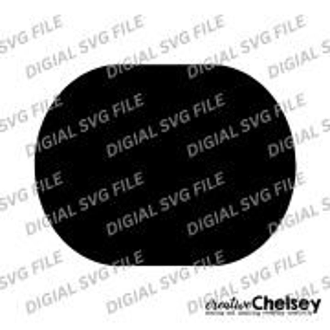 Large Oval - Digital SVG File for Cricut, Silhouette, Scan & Cut - Etsy