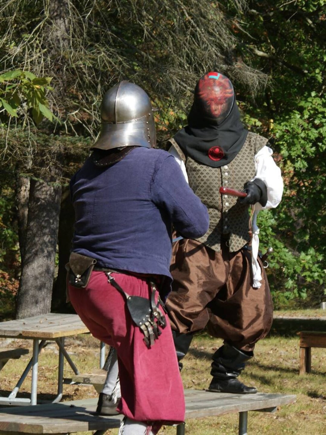 Over Mask Fencing Hood - SCA Fencing or Cut and Thrust Hood, Cotton ...