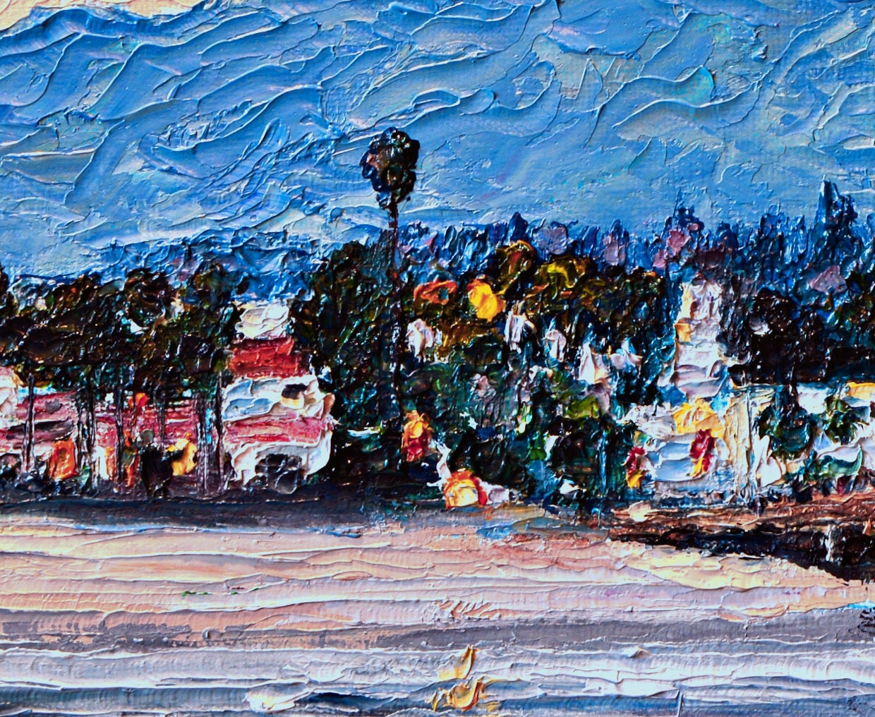 Sundown Original Oil Painting on Canvas by L. Rotsen | Etsy