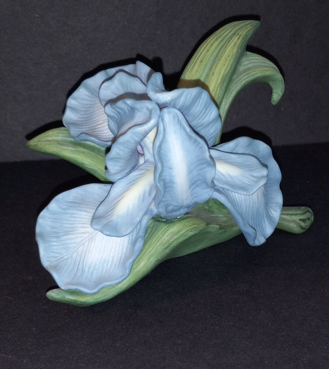 Vintage Lefton Blue Iris Ceramic Flower 06723 & Orig Stamp - Etsy