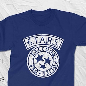 S.T.A.R.S. Vintage Look T Shirt Stars Resident Evil - Etsy
