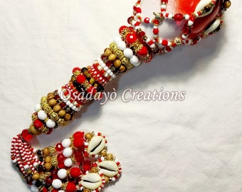 SHANGO Santeria Bead Decorated Maraca - Etsy