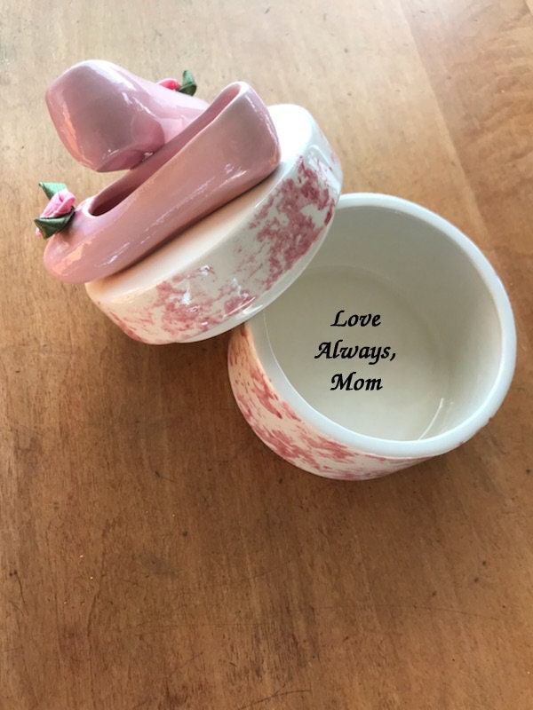 Large Dance Recital Trinket Jewlery Box Gift for Ballet Dancer Ceramic ...