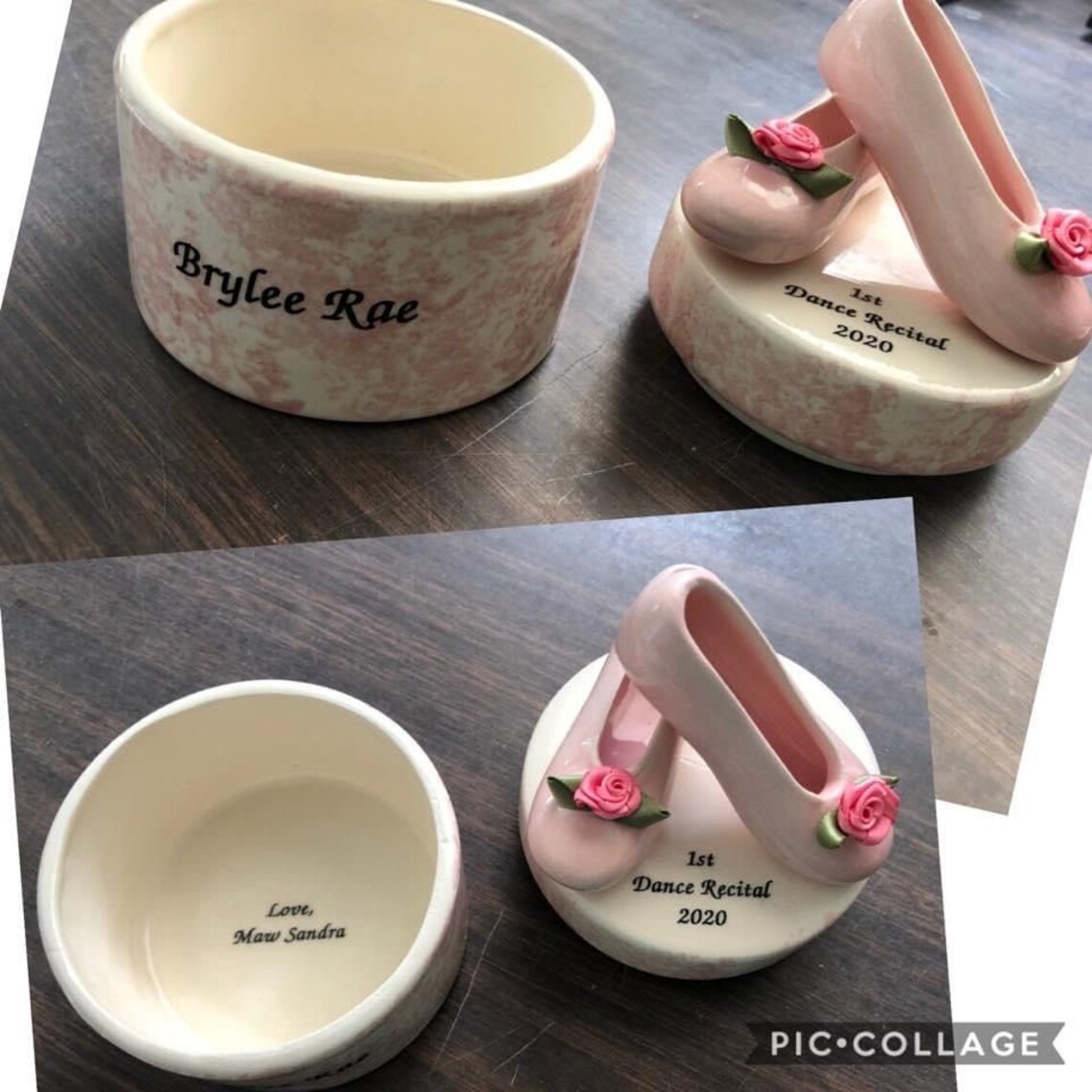 Large Dance Recital Trinket Jewlery Box Gift for Ballet Dancer Ceramic ...