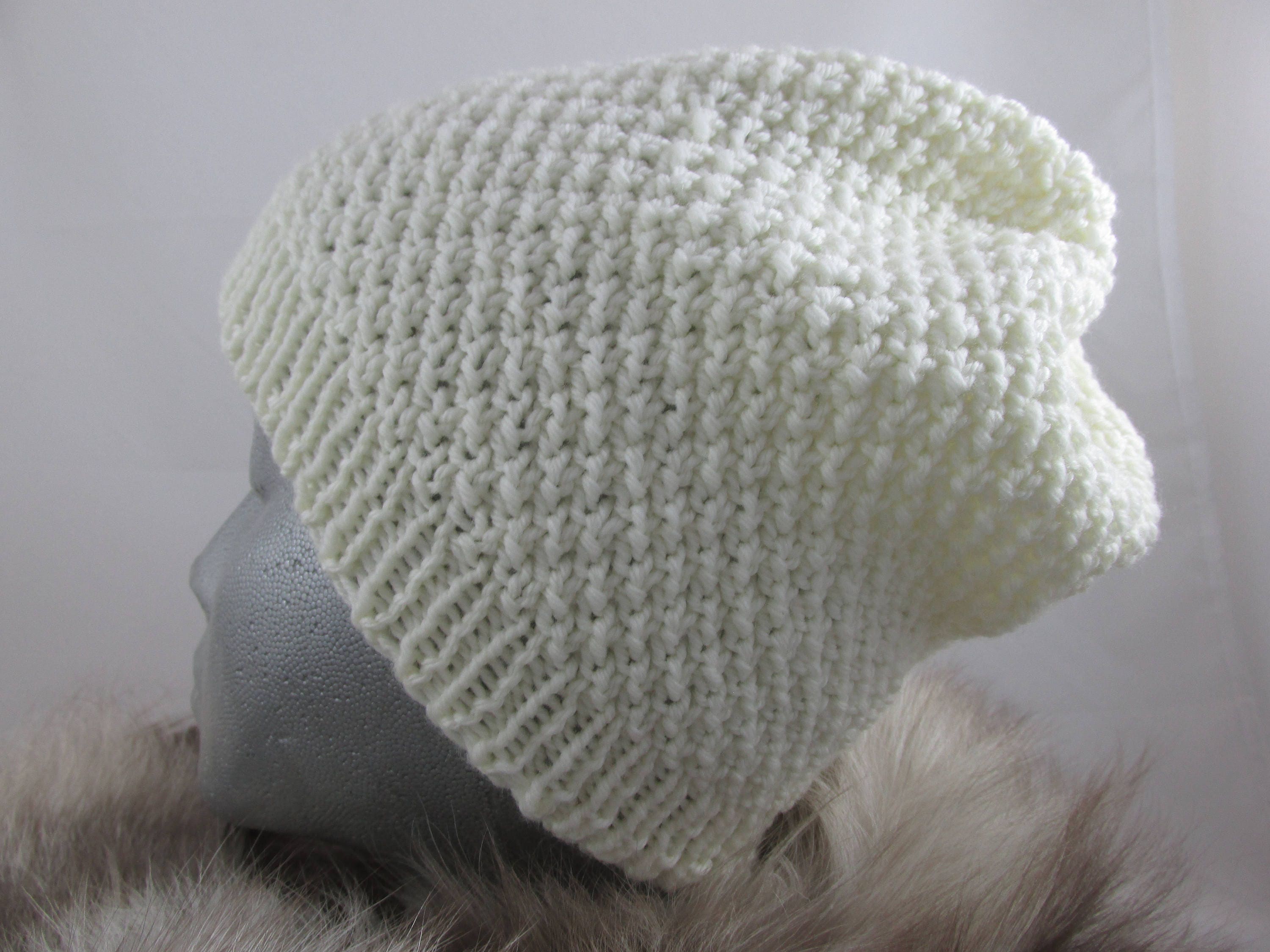 Hand Knit Wool Hat - Etsy
