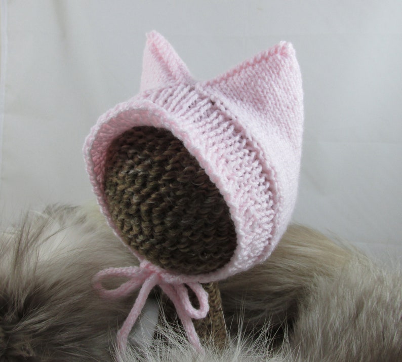 Kitty Ears Baby Bonnet - Etsy