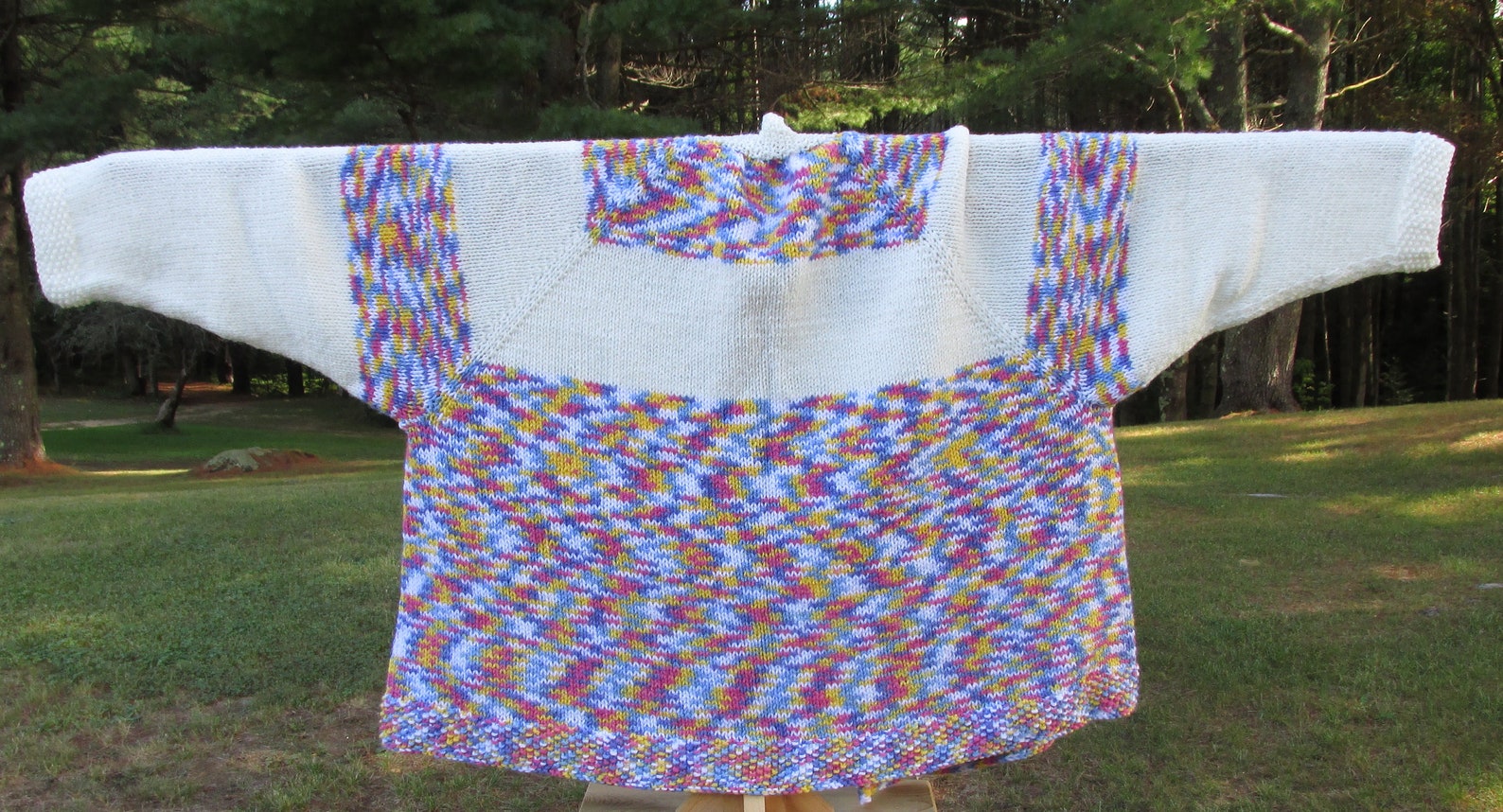 Hand Knit Acrylic Sweater - Etsy