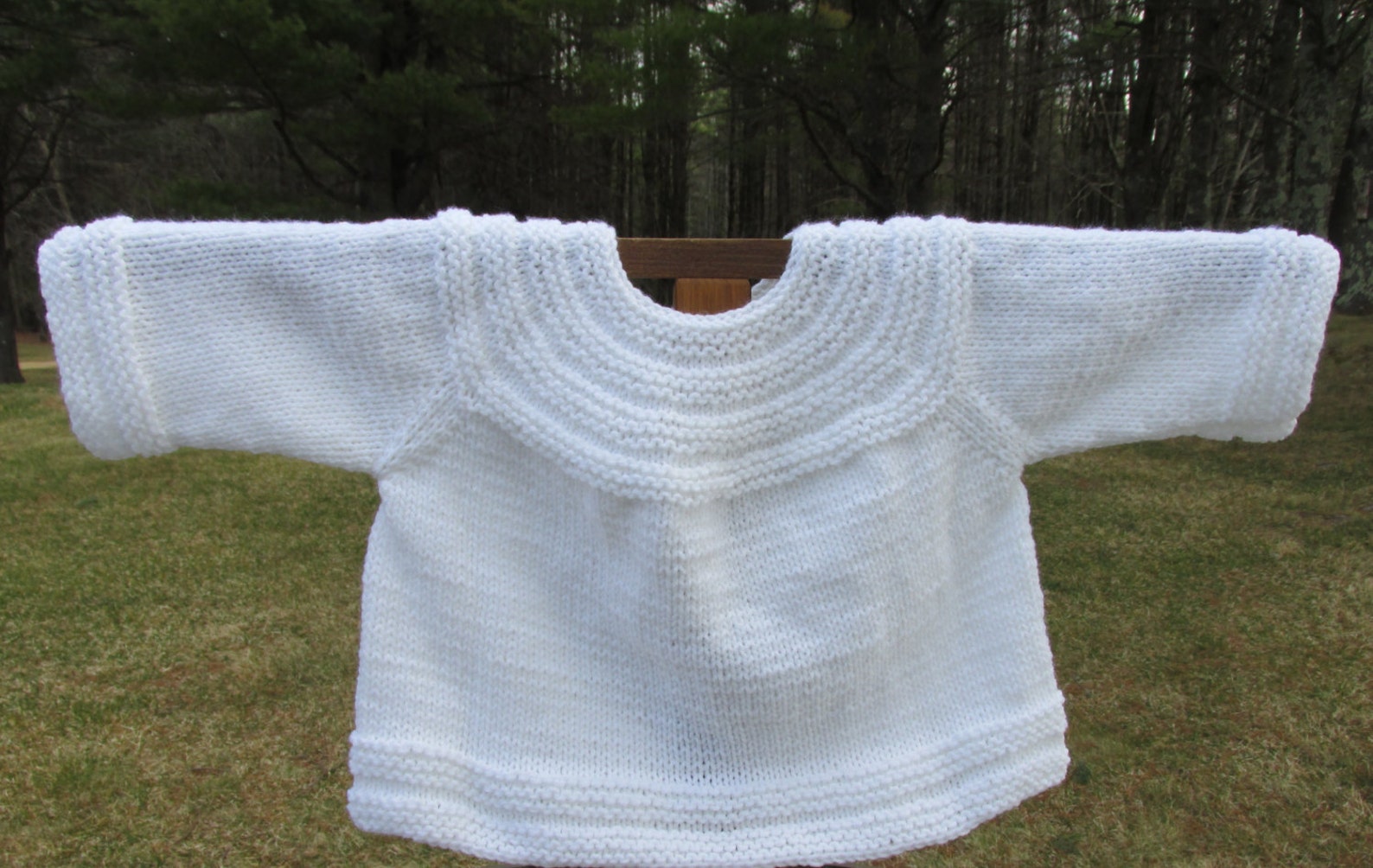White Baby Sweater - Etsy