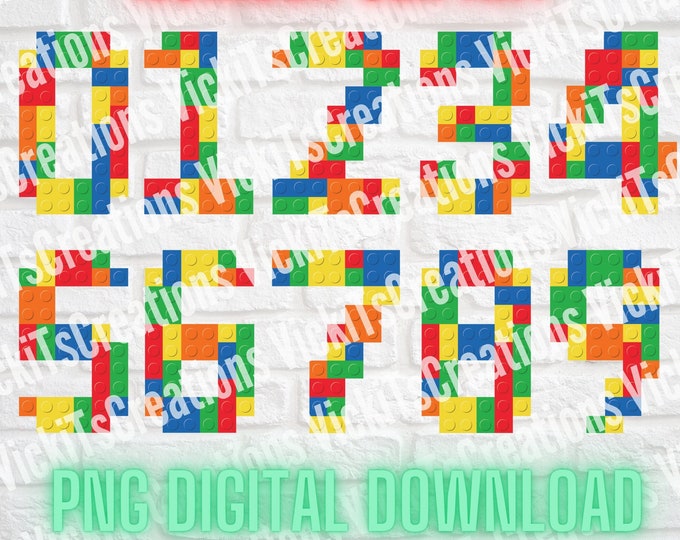Building Block Numbers Clipart 10 PNG Happy Birthday Blocks PNG ...