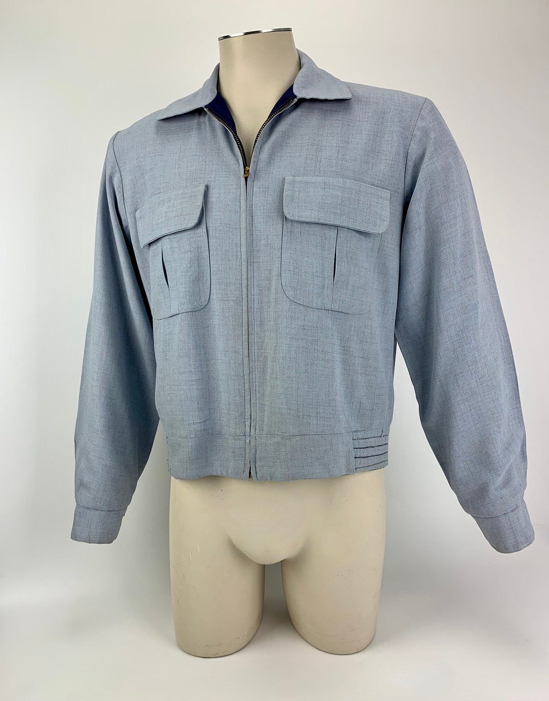 1950's Reversible Jacket Rayon Gabardine Ricky Jacket - Etsy