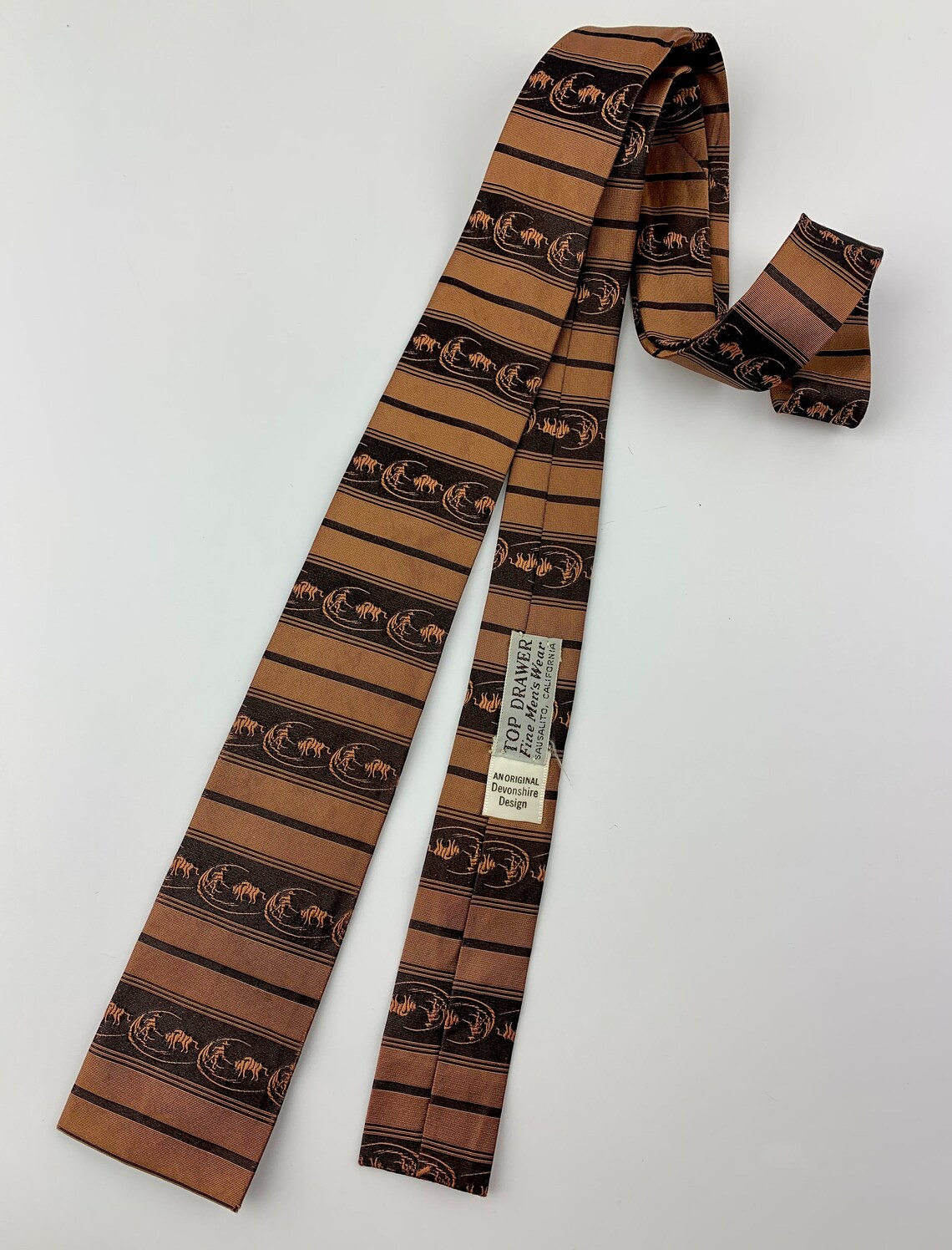 1960's MOD Tie - Matador With Bull - Novelty Print - Top Drawer Fine ...