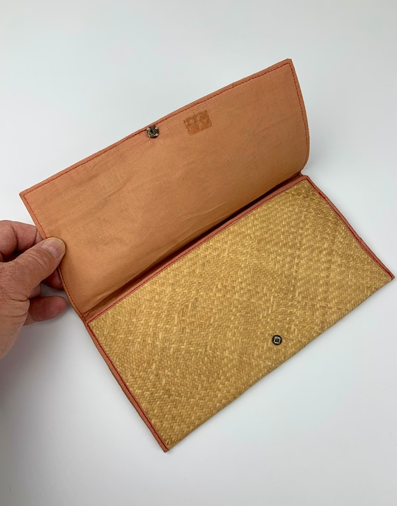 1940'S Japanese Wallet with Coin Purse - Vintage Hand… - Gem