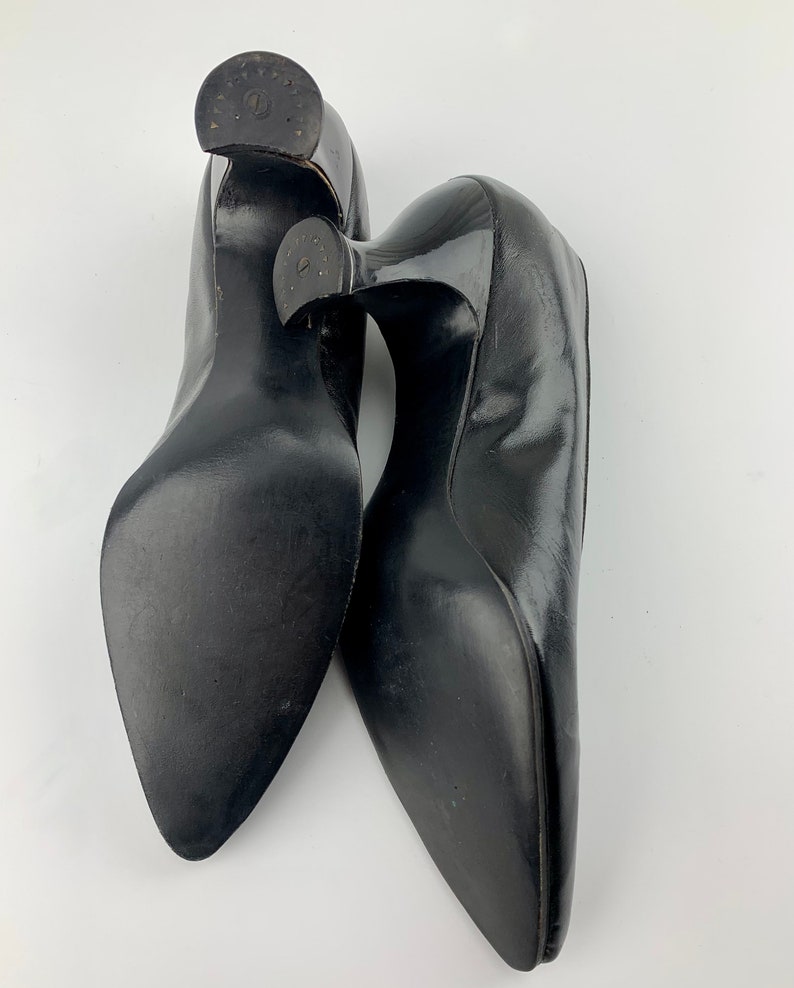 1900-1920's Spool Heel Shoes in Black Quality Leather - Etsy