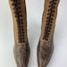 Authentic 1890's -1900 Victorian High Top Boots - Canvas & Fine Leather ...