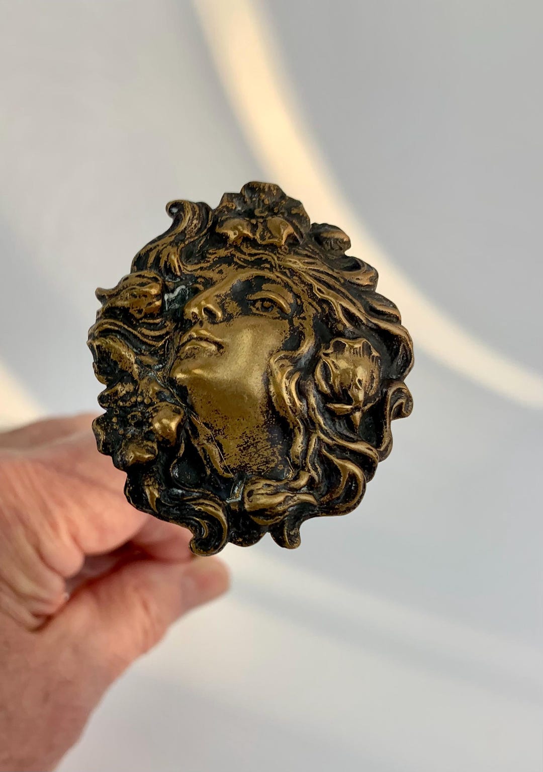 ART NOUVEAU Hat Pin - Edwardian Era - Cast in Brass - Nice Vintage ...