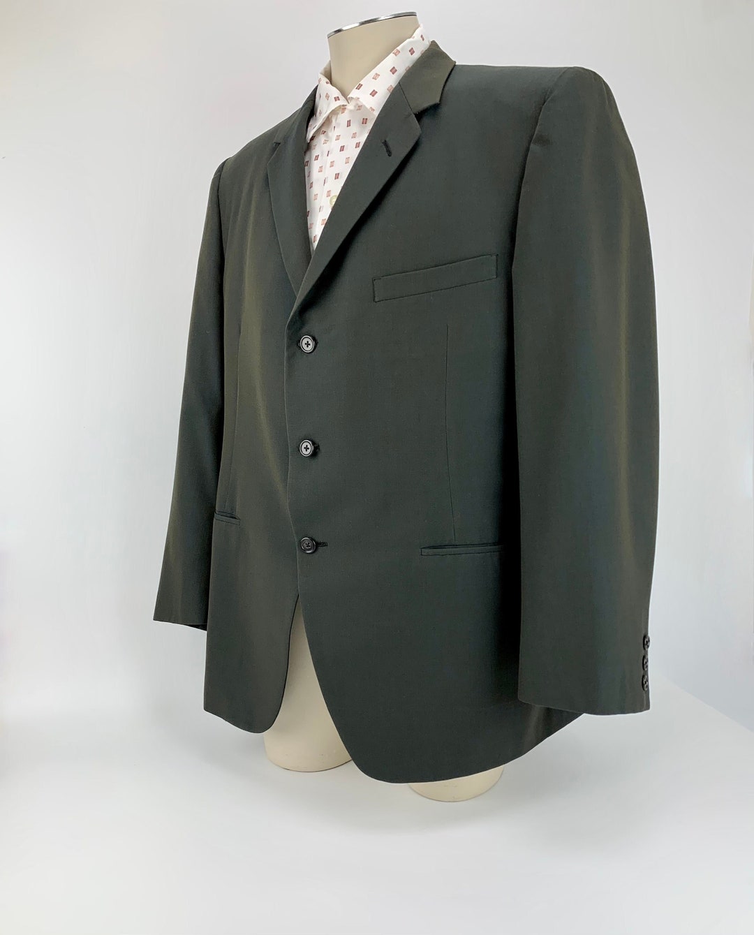 1950'S- Early 60'S Sharkskin Sportcoat - Deep Iridescent Fabric - Dark ...