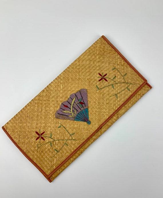 1940'S Japanese Wallet with Coin Purse - Vintage Hand… - Gem