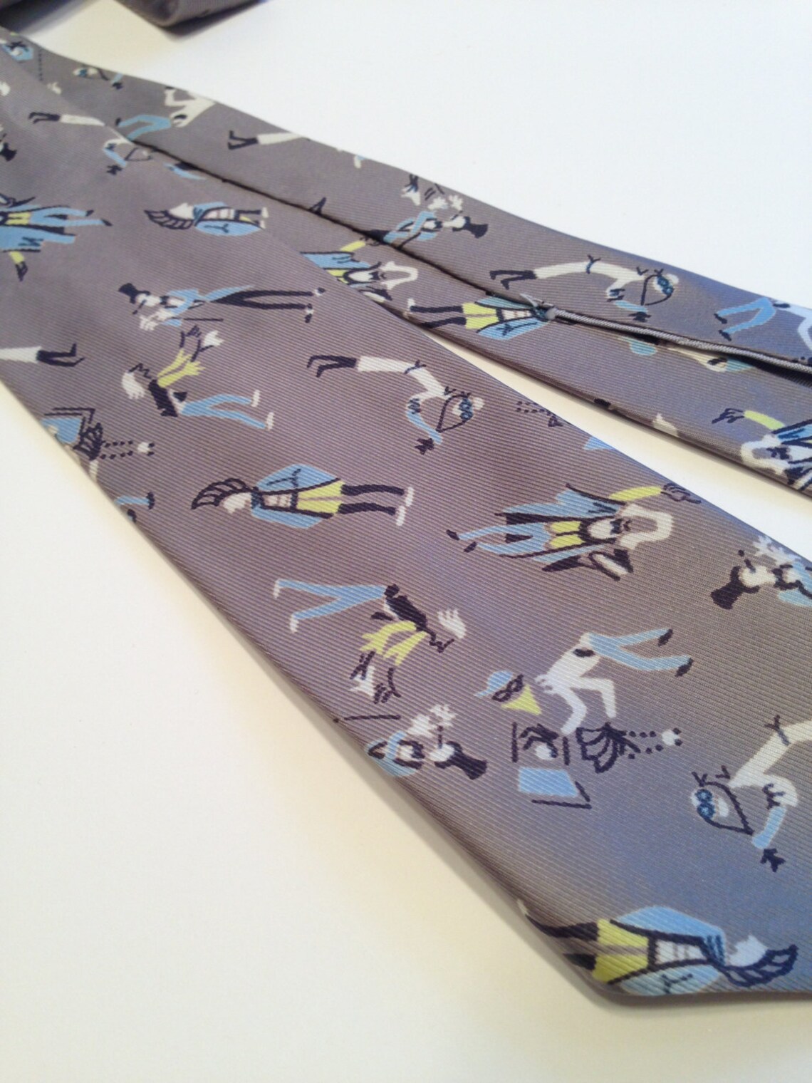 1950's Novelty Tie unusual Animated Characters All Silk | Etsy