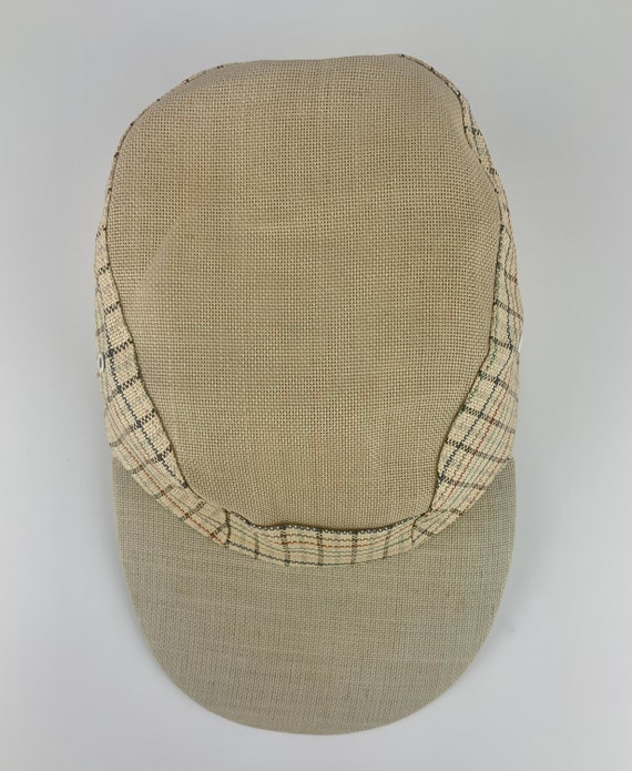1950'S-60'S CAP - Woven Straw-Like Fabric - Made in J… - Gem