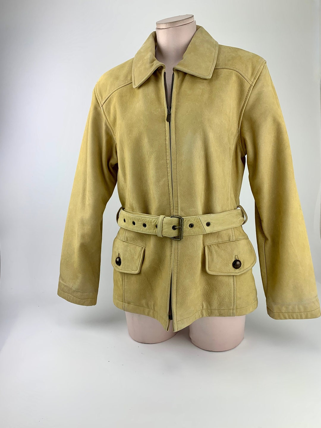 1980's Buckskin Jacket GEORGETOWN LEATHER DESIGN Satin - Etsy