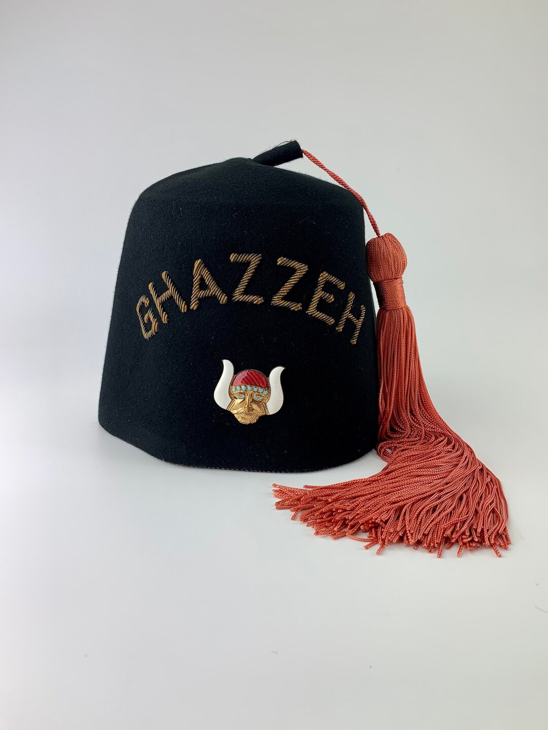 1940'S Masonic Grotto Fez - Unusual Logo Image - Quality Wool Felt ...