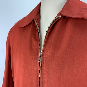 1940's Gab Jacket - Rayon Gabardine - Satin Lined - Low Flap Patch ...