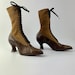 Authentic 1890's -1900 Victorian High Top Boots - Canvas & Fine Leather ...